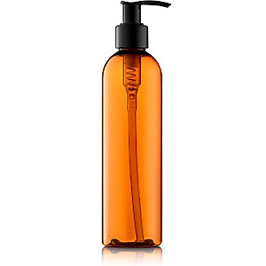 Bar5F Pump Bottle Dispenser 8.5-Ounce UV Protection for Lotion Oil Cream Soap Shampoo Empty Refillable BPA-Free 6-Pack