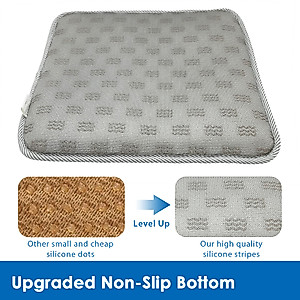 AEROiVi Office Chair Cushion, Non-Slip Car Seat Cushion with 3D Airmesh Pad Easy to Wash Breathable for Long Sitting for Relief and Comfort Square