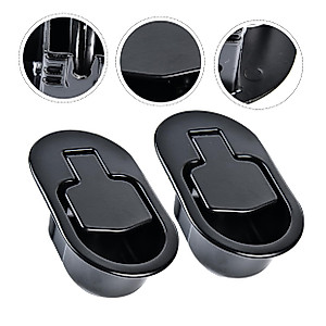 CIYODO 2pcs Versatilen Chair Pull Handle Metal Handle Part Black Lounge Chair Black Recliner Metal Legs for Furniture Recliner Pull Handle Replacement Aluminum Alloy