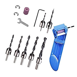 BETOOKY Portable Grinder 1 Set Burr Device Set Electric Tool Diamond Drill Bit Electric Sharpener Drill Bit Sharpening Tool Power Woodwork Drill Grinder Drill Sharpener Polisher