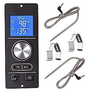 Camp Chef Gen 2 PID Controller Upgrade - Digital Thermostat Kit Compatible with SmokePro DLX/XT/Portable Grills - Dual Probe LCD Display, Custom Smoke Control - Replacement Parts