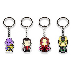 Cute Keychains Party Favors Bracelets Charms Keychains for Happy Birthday Party Favors Goodie Bag Fillers Supplies