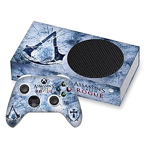 Head Case Designs Officially Licensed Assassin's Creed Glacier Logo Rogue Key Art Vinyl Sticker Gaming Skin Decal Cover Compatible With Xbox Series S Console and Controller Bundle