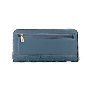 GUESS La Femme Large Zip Around Wallet, Slate