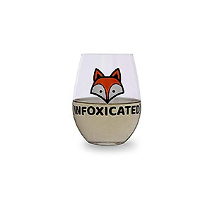 "Infoxicated" Oversized Stemless Wine Glass | Holds 20 Ounces