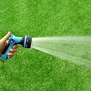 Aqua Joe AJHN102 Heavy Duty Indestructible Metal Multi Function Adjustable Hose Nozzle with Smart Throttle