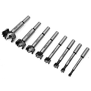 WEN FB3508 8-Piece Forstner Bit Set with Carrying Case