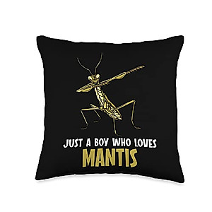 Mantis Insects Praying Mantis By Hibl Insects Praying Mantis Throw Pillow, 16x16, Multicolor