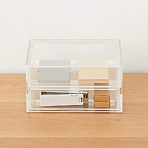 Muji Acrylic Case 2 Drawers - Small