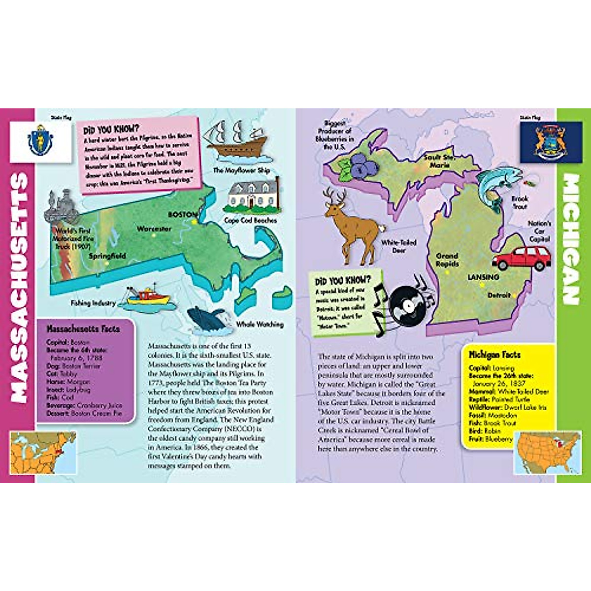 America's 50 States: Maps, Flags, Dates, and Fun Facts!