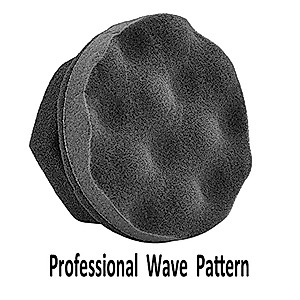 IPELY 2 Pack Large Tire Shine Applicator Pad, Durable and Reusable Hex-Grip Tire Dressing Applicator Pad for Applying Tire Shine