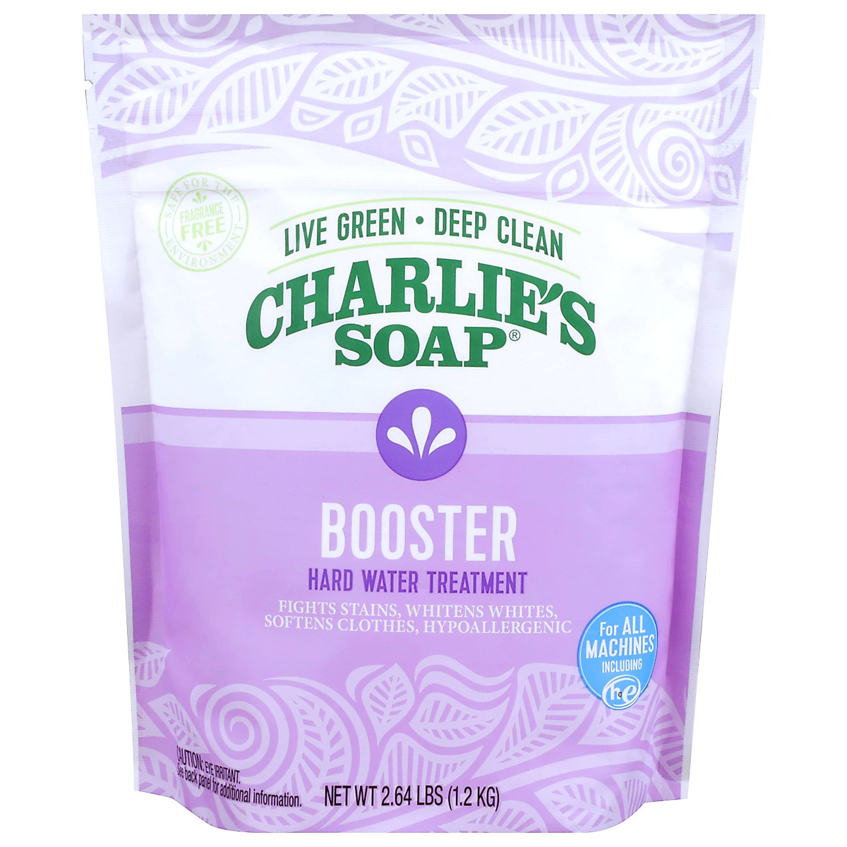Charlie's Soap Booster & Hard Water Treatment (2.64 Lbs, 2 Pack) Natural Powdered Water Softener and Laundry Booster – Safe and Effective