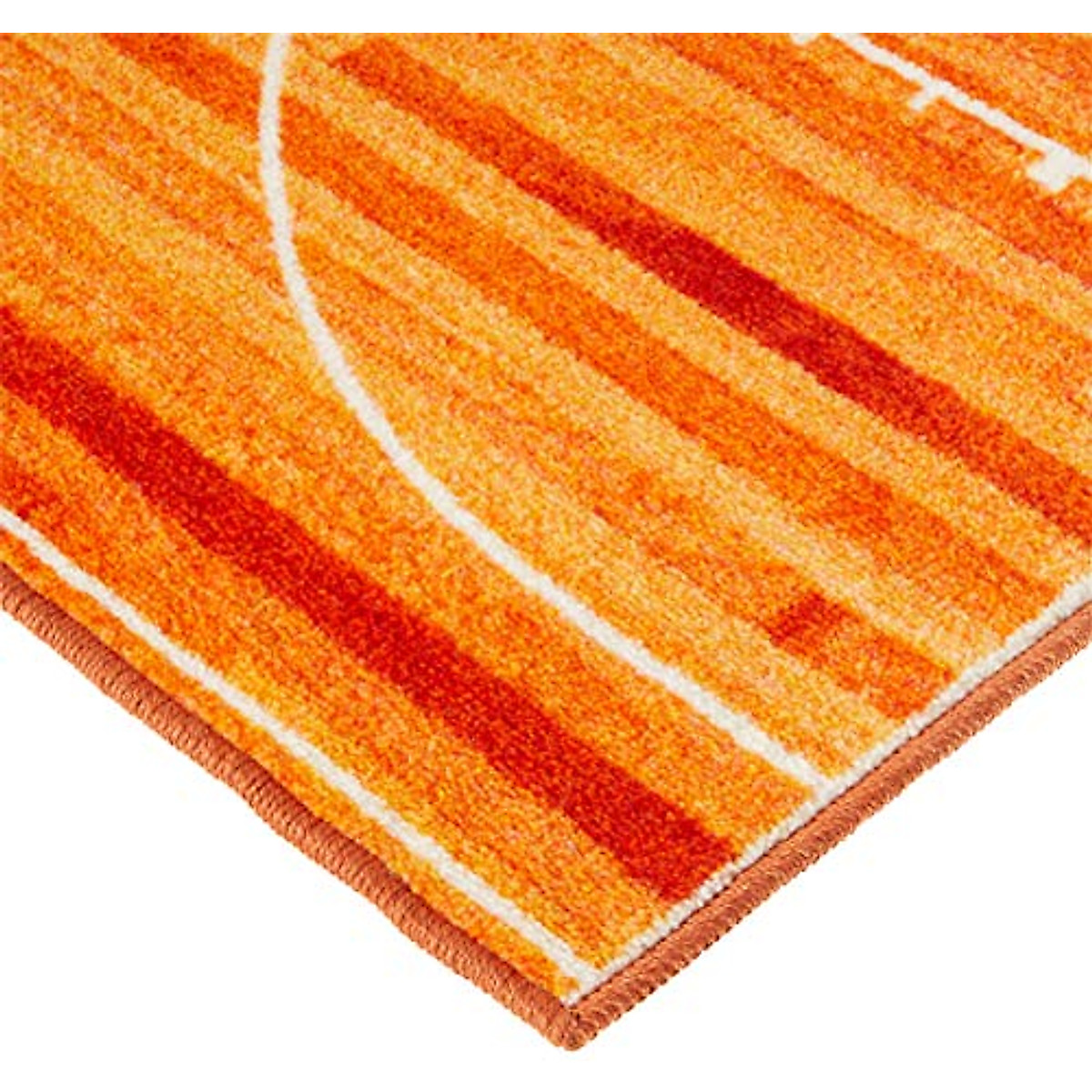 Brumlow Mills Basketball Court Sports Theme Area Rug for Teens Bedroom, Kids Playroom, Living Room Carpet or Classroom Accent Rug, 3'4" x 5'