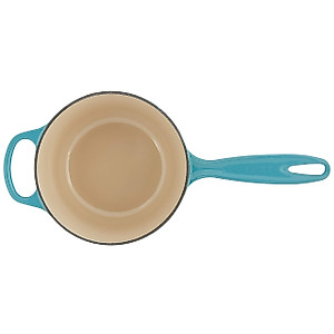 Le Creuset Enameled Cast Iron Signature Saucepan, 1.75 qt., Caribbean