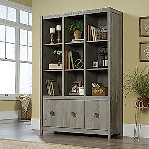 Sauder Cannery Bridge Storage Wall, L: 48.35" x W: 15.67" x H: 71.97", Mystic Oak