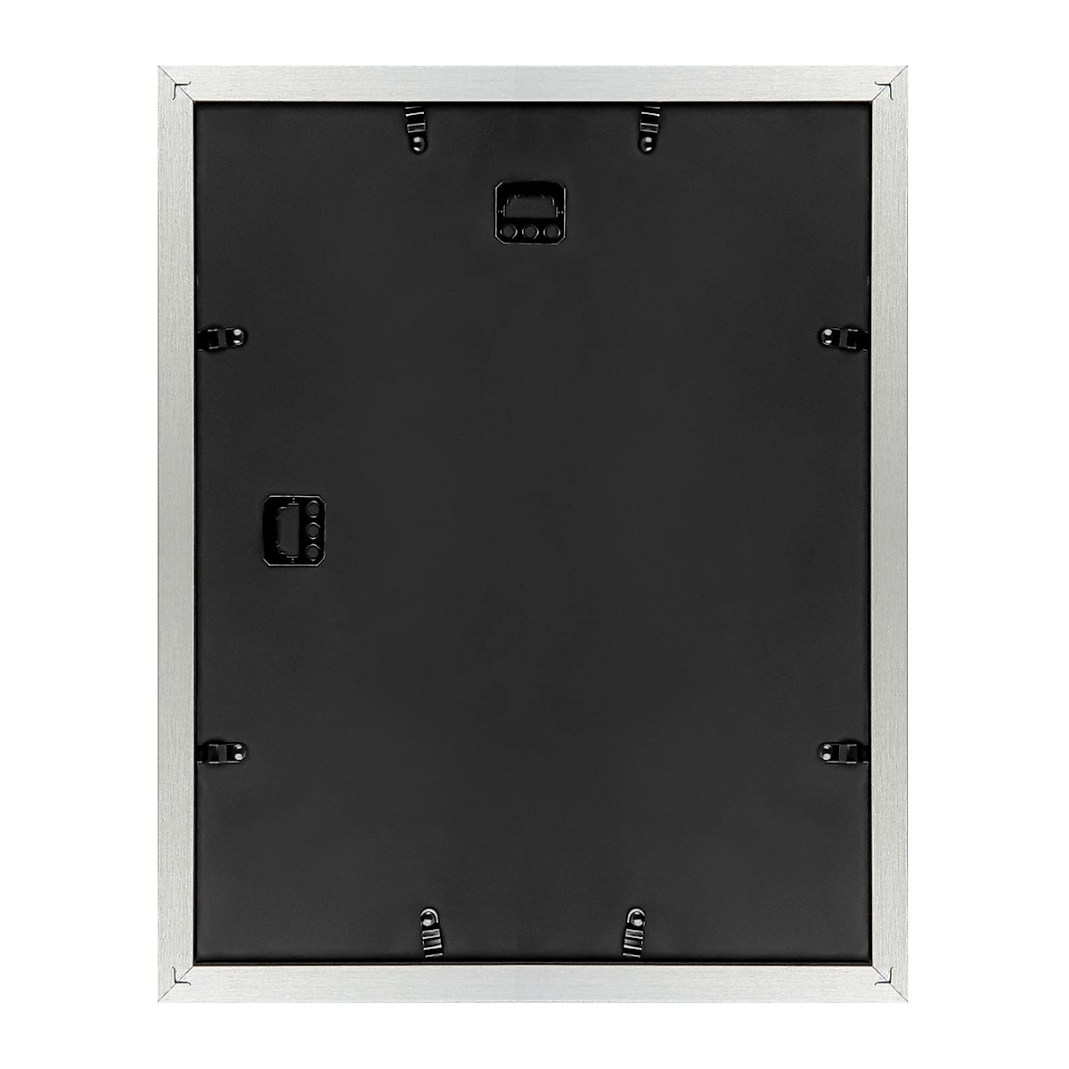 Golden State Art, 11x14 Picture Frame, Poster Frame in Silver, Display 8x10 with Mat or 11x14 without Mat, 2 Pack