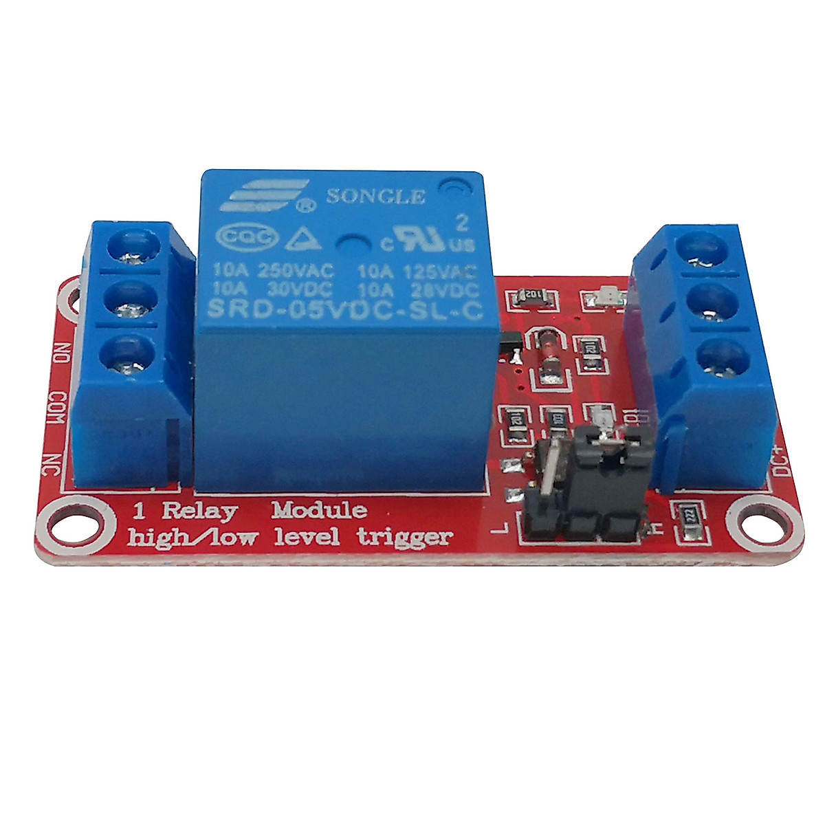 Excelity 5V Relay Module Single Channel DC for DSP AVR PIC ARM DIY Development- 4 Packs
