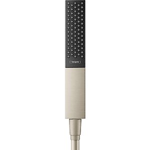 hansgrohe Rainfinity 2-inch Modern Handheld Shower Head 1-Spray PowderRain in Brushed Nickel, 26866821, 2.5