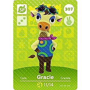 Gracie - Nintendo Animal Crossing Happy Home Designer Series 4 Amiibo Card - 307