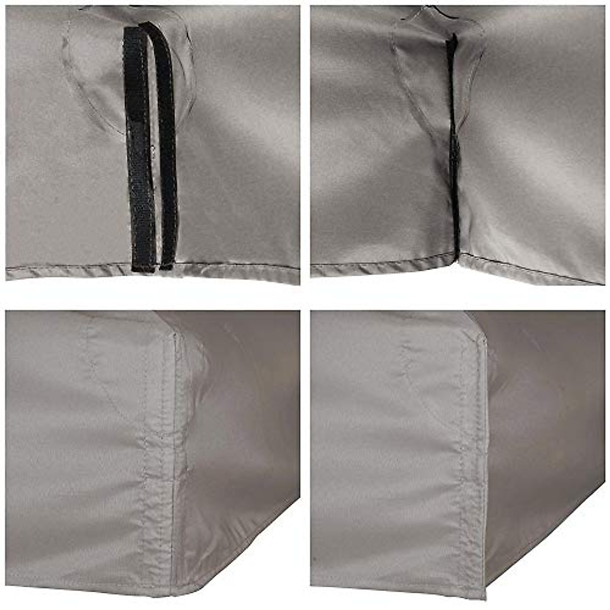 Yescom 8'x8' UV30+ Gazebo Canopy Replacement Top Cover Grey for Dual Tier Outdoor Patio Garden Tent Y0088T09