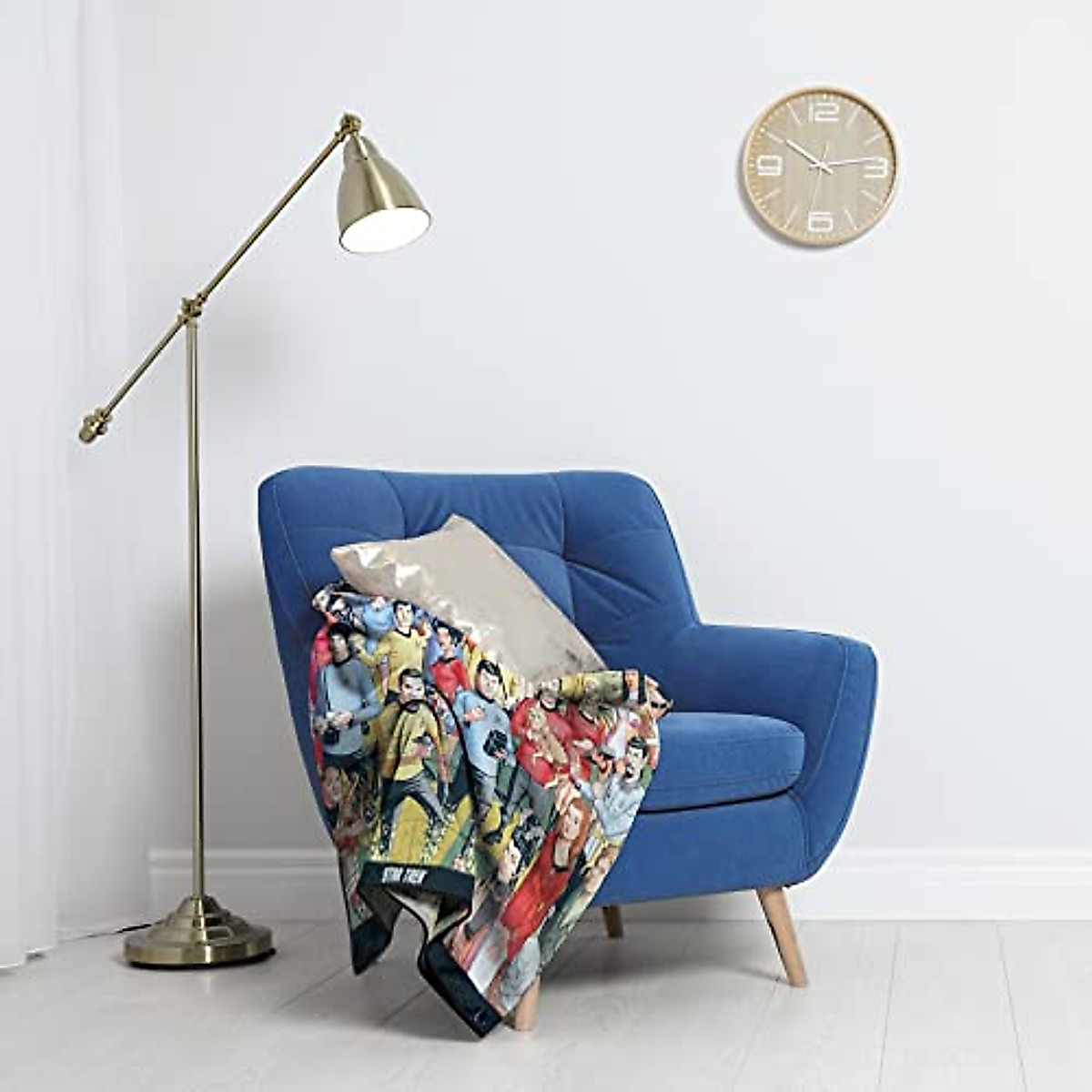 Star Trek The Original Series Cast Fleece Softest Throw Blanket| Measures 60 x 45 Inches