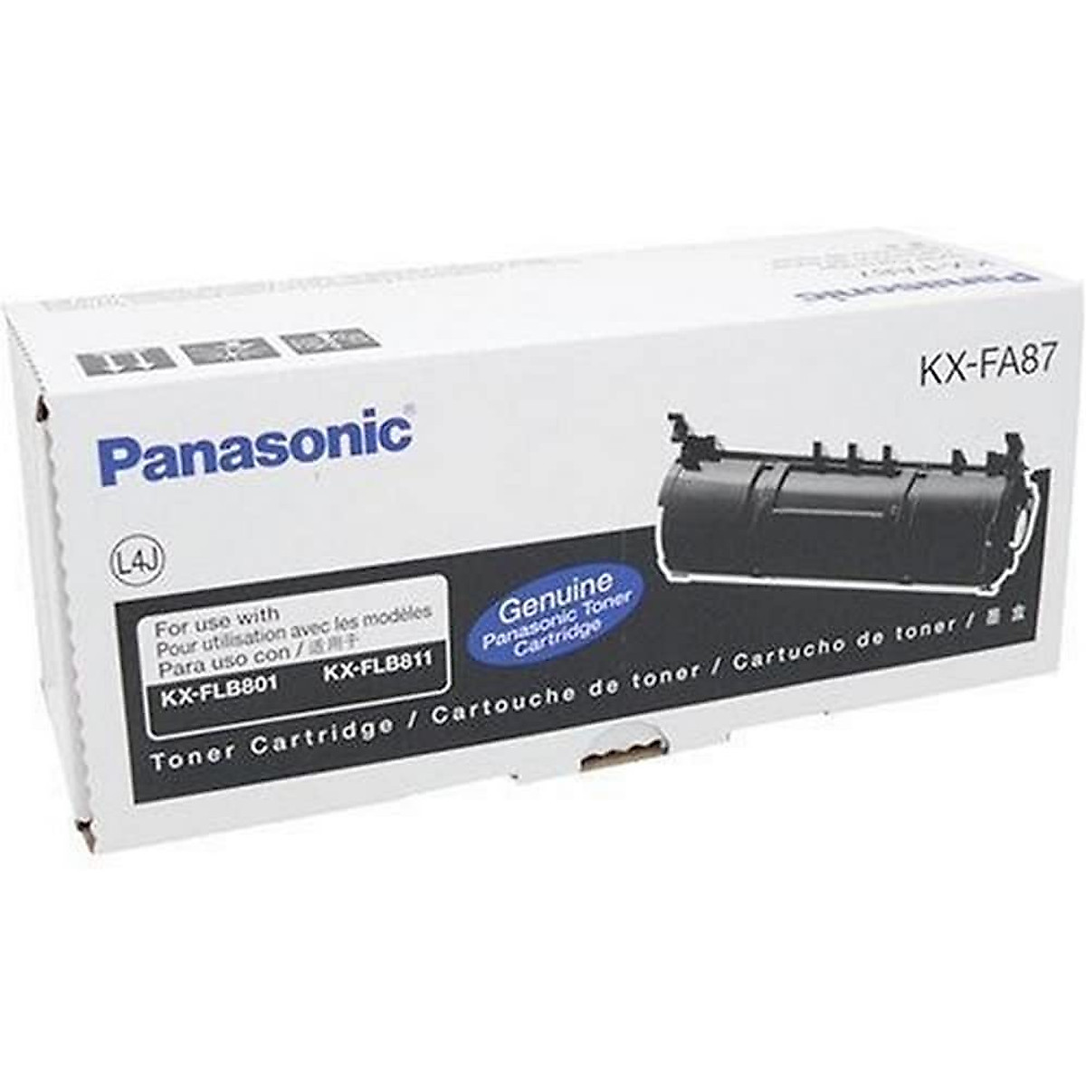 Panasonic KX-FA87 KX-FLB801 KX-FLB811 Toner Cartridge (Black) in Retail Packaging