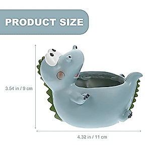 Cabilock 1pc Flowerpot Small Containers Decorative Planter Plant Pots Indoor Animal Plant Pot Indoor Pots for Plants Flower Pots for Indoor Plants Vase Pearlescent Ceramics Seedling Pot