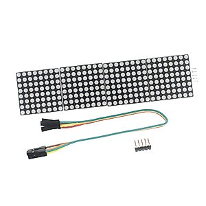 HUABAN Blue Digital Tube LED Display Dot Matrix Module for Android Microcontroller 4 in One Display with 5P Line