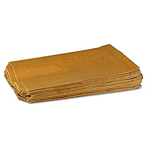 KL Waxed Kraft Feminine Hygiene Liner Bag with Gusset | 10.25" x 7.5" x 3.5" | (Case of 500) | New Pack