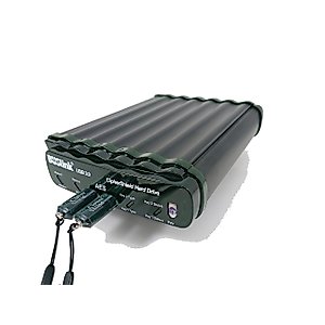 BUSlink CSE-10TM3KKB CipherShield Dual Keys FIPS 140-2 Level 2 HIPAA 256-bit AES USB 3.0 Encrypted RAID 0 Portable Hard Drive (10TB)