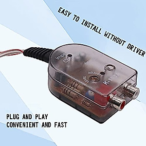 Car Audio Converter,MoreChioce 12V Car High to Low Impedance Converter Wire Converter Line Converter for RCA Line Amplifier to High-Low Adapter