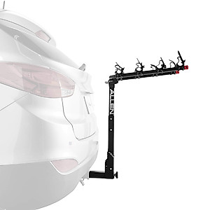 Allen Sports Deluxe Quick Install 4-Bike Hitch Rack, Model 1540RR , Black