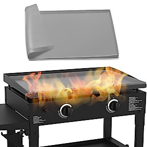 Griddle Mat for Blackstone Heavy Duty Durable Food-grade Silicone Griddle Cover Protect from Water, Insects, Debris and Rust (28" Grey)