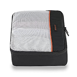 Briggs & Riley 3 Pack Zippered Packing Cubes/Luggage Organizers for Travel, Black, Large