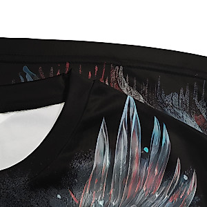 TiwBski Novelty American Flag T-Shirts for Men Eagle Graphic Shirt with Short Sleeves,Black3,XL