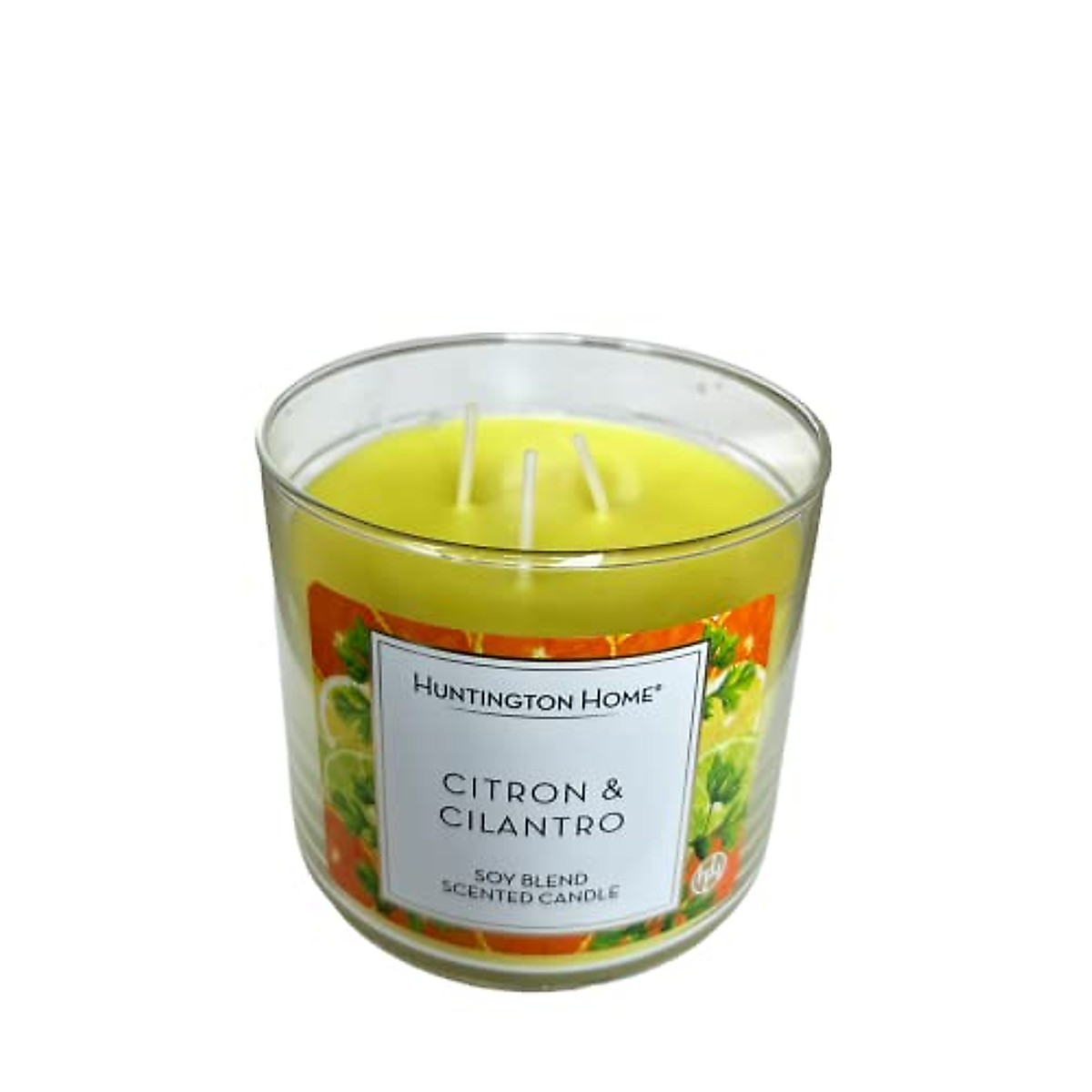 Huntington Home Vela perfumada Citro & Cilantro, 3 mechas 45/60