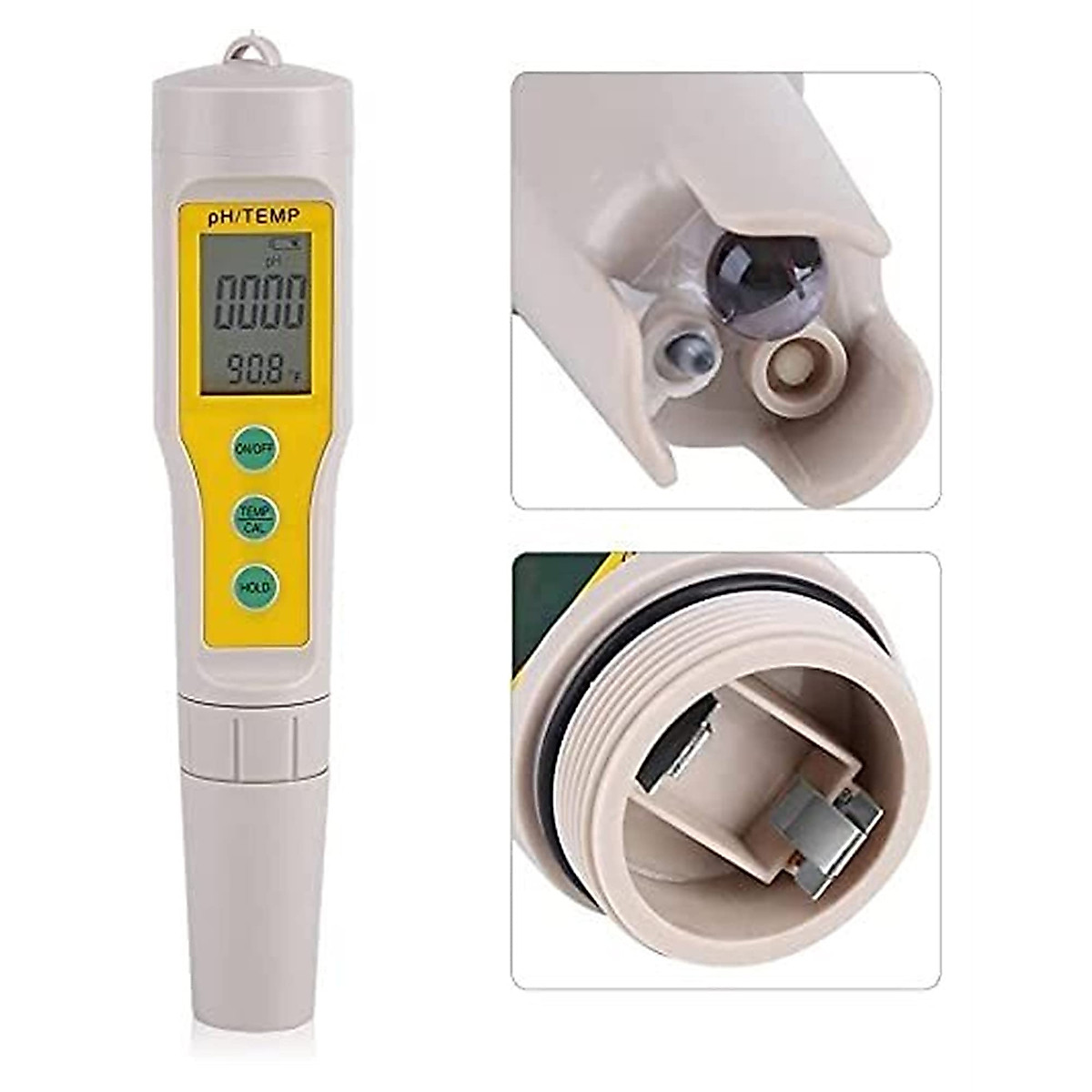 YUESFZ Precise Digital PH Meter, LCD High Accuracy PH Meter Pool Water Aquarium Quality Wine Tester Pen Analyzer Practical Water Quality Detector