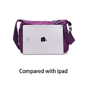 MINTEGRA Crossbody Shoulder Bag for Women, Nylon Waterproof Messenger Bag Lightweight Travel Work Bag Purse