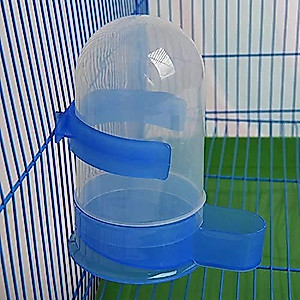 Bird Food Feeder Dispenser Feeding Bottle Bowl for Parrot Parakeet Cockatiel Conure Lovebird African Grey Cockatoo Budgie Finch Canary Cage Accessories