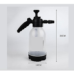 TENAGE Spray Bottle Manual Foam Watering Can High Pressure Adjustable Snow Car Wash Water Spray Bottle Snow Foam Soap Spray Kettle