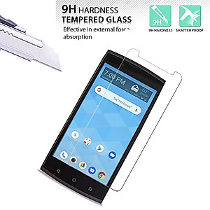 Tznzxm [2 Pack] Unimax UMX U693CL Tempered Glass Screen Protector, Case Friendly 9H Hardness HD Clear [Anti-Scratch] [Bubble Free] Tempered Glass Film for Unimax UMX U693CL Assurancewireless 5"