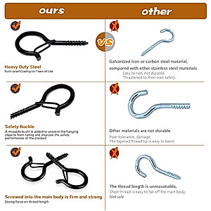 20 Pcs Q-Hanger Hooks for String Lights - Christmas and New Year Decor, Fairy Lights Hanger with Safety Buckle (20Pcs)