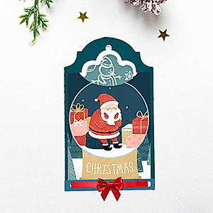 Estivaux 3D Card Shape Die Cuts for Card Making, Rectangular Gift Card Envelope Cutting Dies Sets Label Tag Dies Stencils Embossing Template for Scrapbooking DIY Cards Album Crafts Supplies