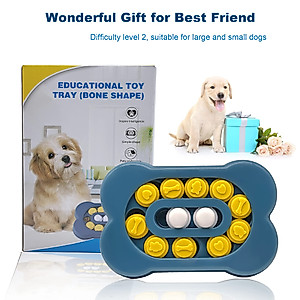 ZOERST Dog Puzzle Toys, Dog Food Toy for Puppy IQ Training & Mental Enrichment, Slow Feeder to Aid Puppy Dog Digestion, Treat Puzzles to Keep Them Busy