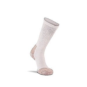 FoxRiver Steel-Toe Mid-Calf Boot Work Sock (White, Large),Set of 2 pairs