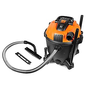 WEN 10-Amp 6.5 Peak HP Wet/Dry Shop Blower with 0.3-Micron HEPA Filter, Hose, and Accessories Vacuum, 9.25-Gallon Tank, Orange