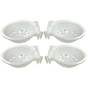 Mcage Bird Canary Finch Plastic Nests with Felt Pad-Lot of 4