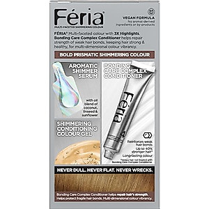 L'Oreal Paris Feria Multi-Faceted Shimmering Permanent Hair Color, 73 Golden Sunset (Dark Golden Blonde), Pack of 1, Hair Dye