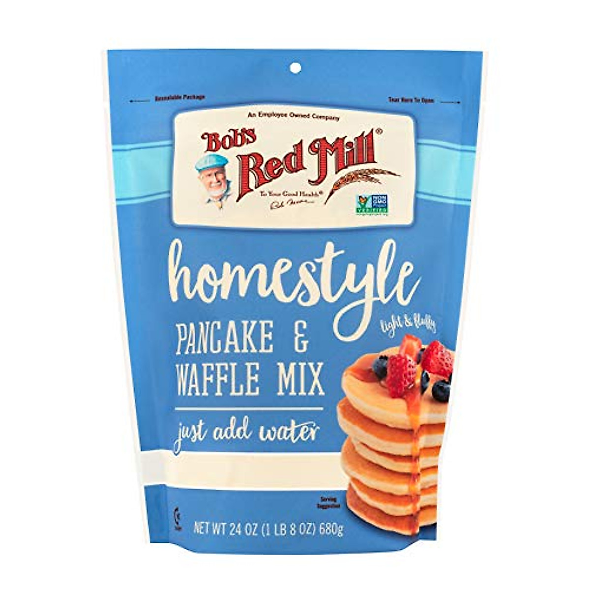 Bob's Red Mill Homestyle Pancake Mix, 24-ounce (Pack of 4)