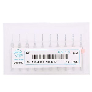 KIKYO Drill Bits, 10pcs 0.3-1.2mm Tungsten Steel Durable Drill Bit for PCB Circuit Board